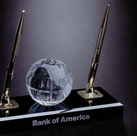 Global Pen Set With Crystal Globe,SG101292,SG Sourcing INC